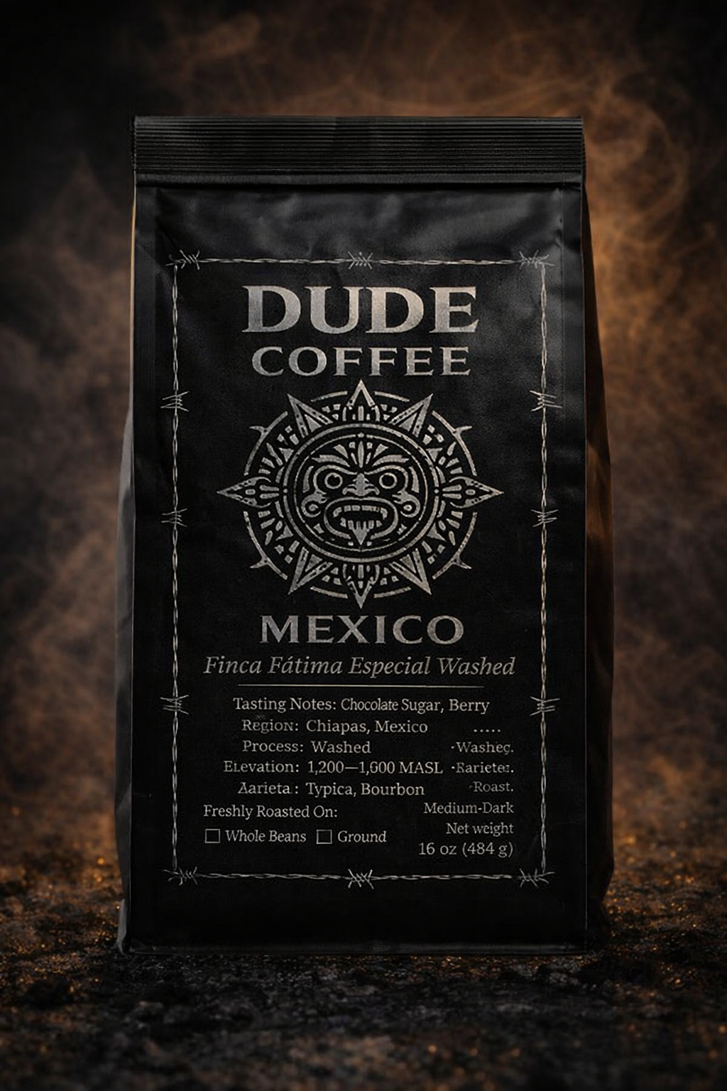 Dude Coffee – Aztec Mexican (Mexican Medium Roast) – Dakota Drink Depot